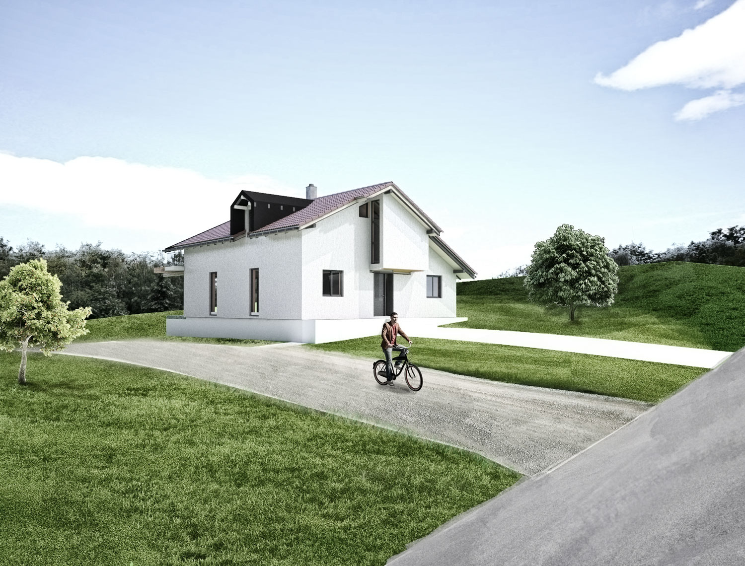 Projekat kuće - SRBAC / porodična kuća za četveročlanu porodicu