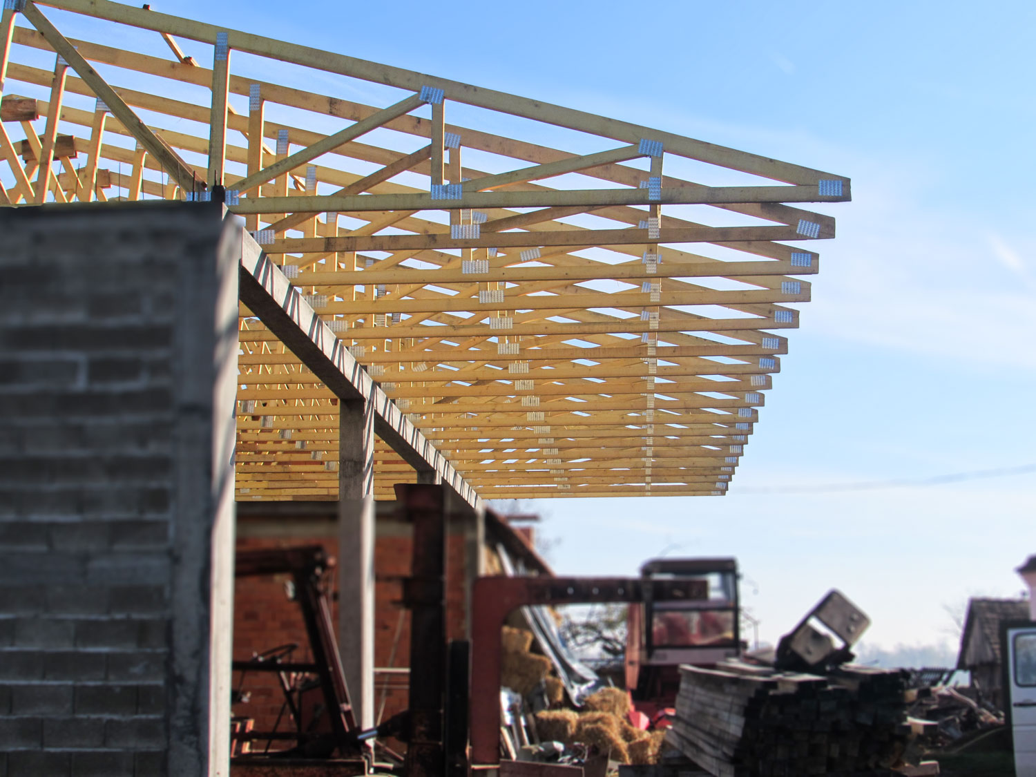 Krovna konstrukcija Bijeljina / drvene rešetke -Binderi