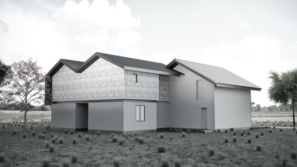 Savremena dogradnja -idejni projekat kuće u Srpcu
